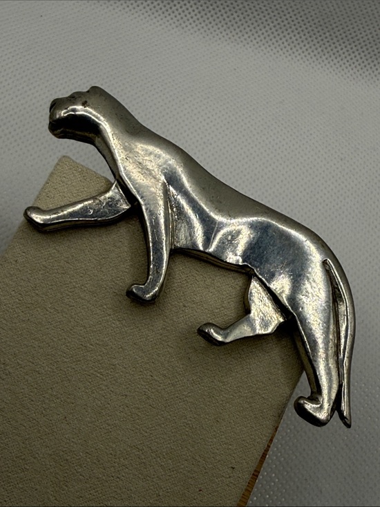 Jewelry | Vintage Made In England Silver Tone Panther Brooch Pin Rare ...